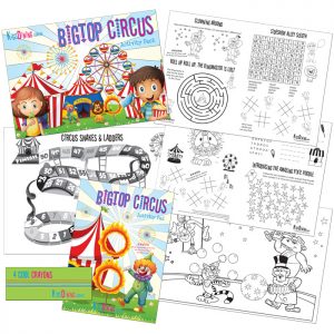 Circus Mini Activity Packs (100) - Kids Packs Australia