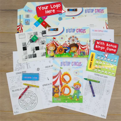 Logo Branded Circus Premium Activity Packs (100) – Kids Packs Australia
