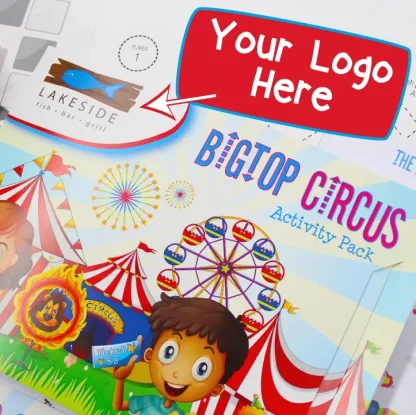 Logo Branded Circus Premium Activity Packs (100) – Kids Packs Australia