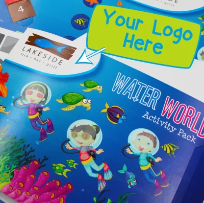 Logo Branded Water World Premium Activity Packs (100) – Kids Packs ...