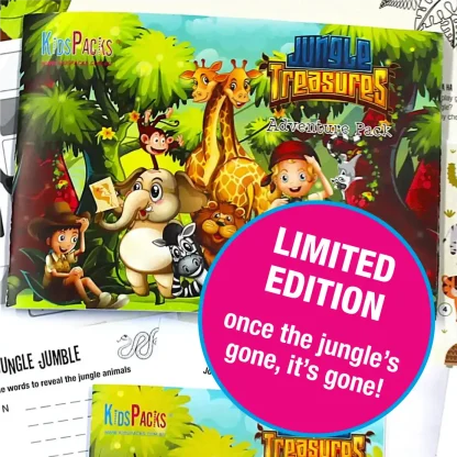 Jungle Treasures Premium Activity Packs (100) – Kids Packs Australia